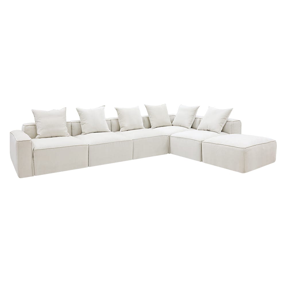 Buy Riley Apt Muse Flax Sofa - 6 Seater RAF Terminal - James Lane Australia